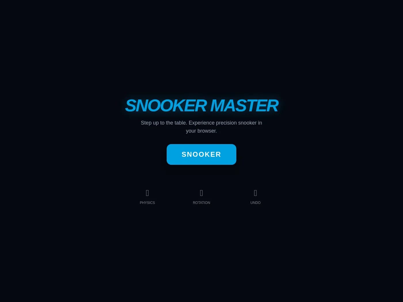 Snooker Web Game
