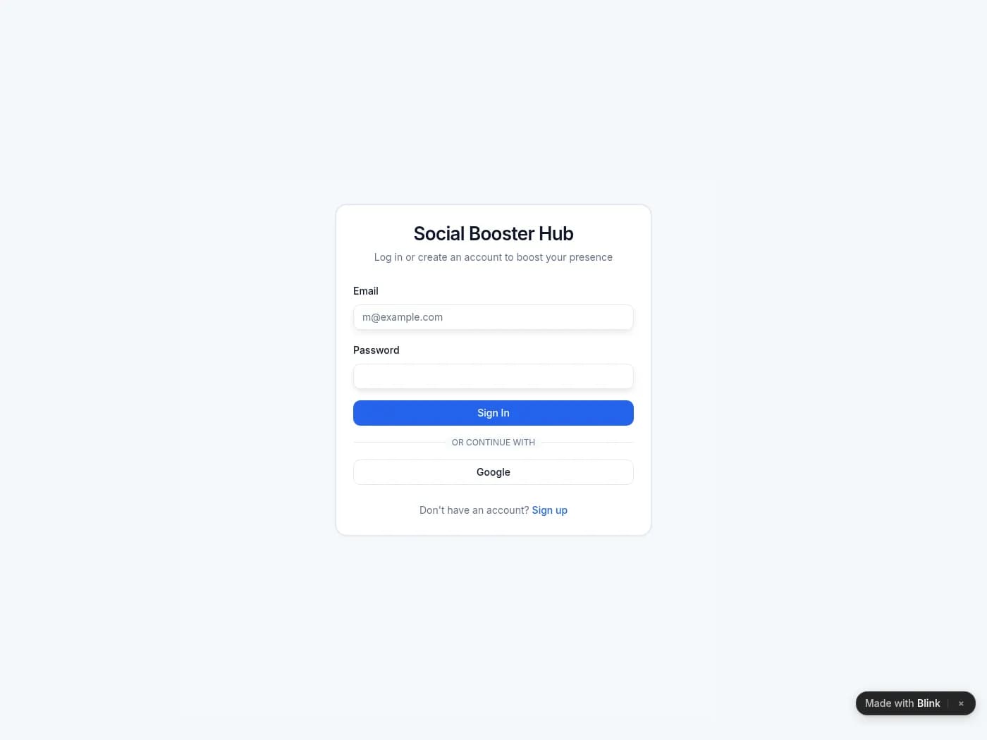 Social Booster Hub