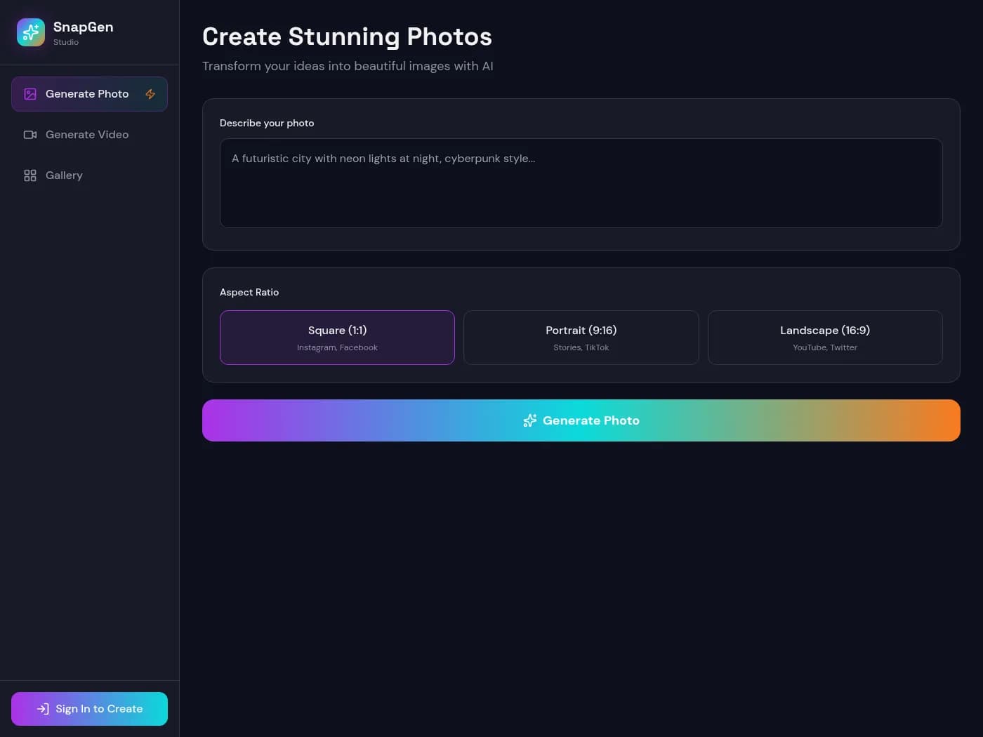 SnapGen Studio