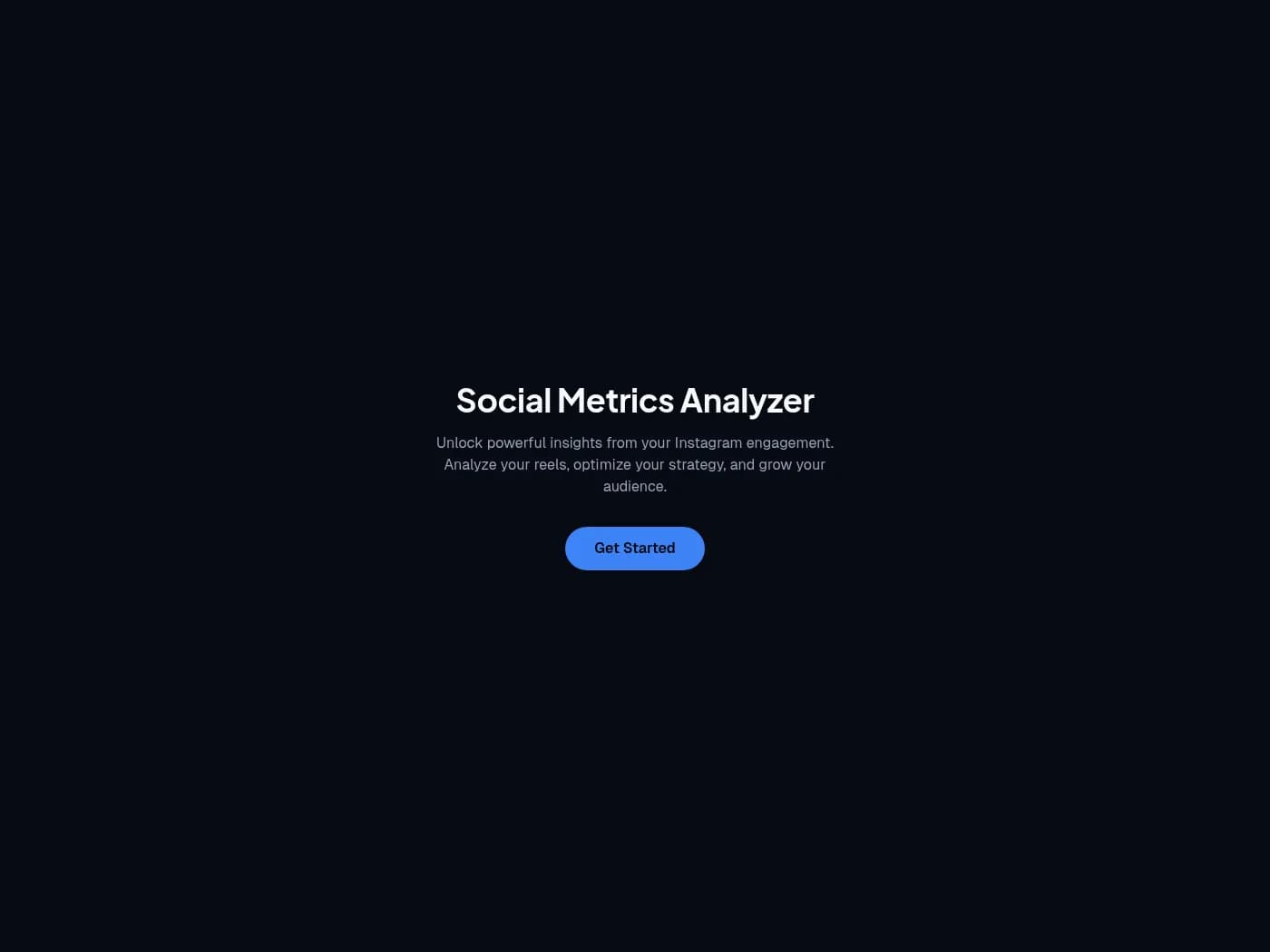 Social Metrics Analyzer
