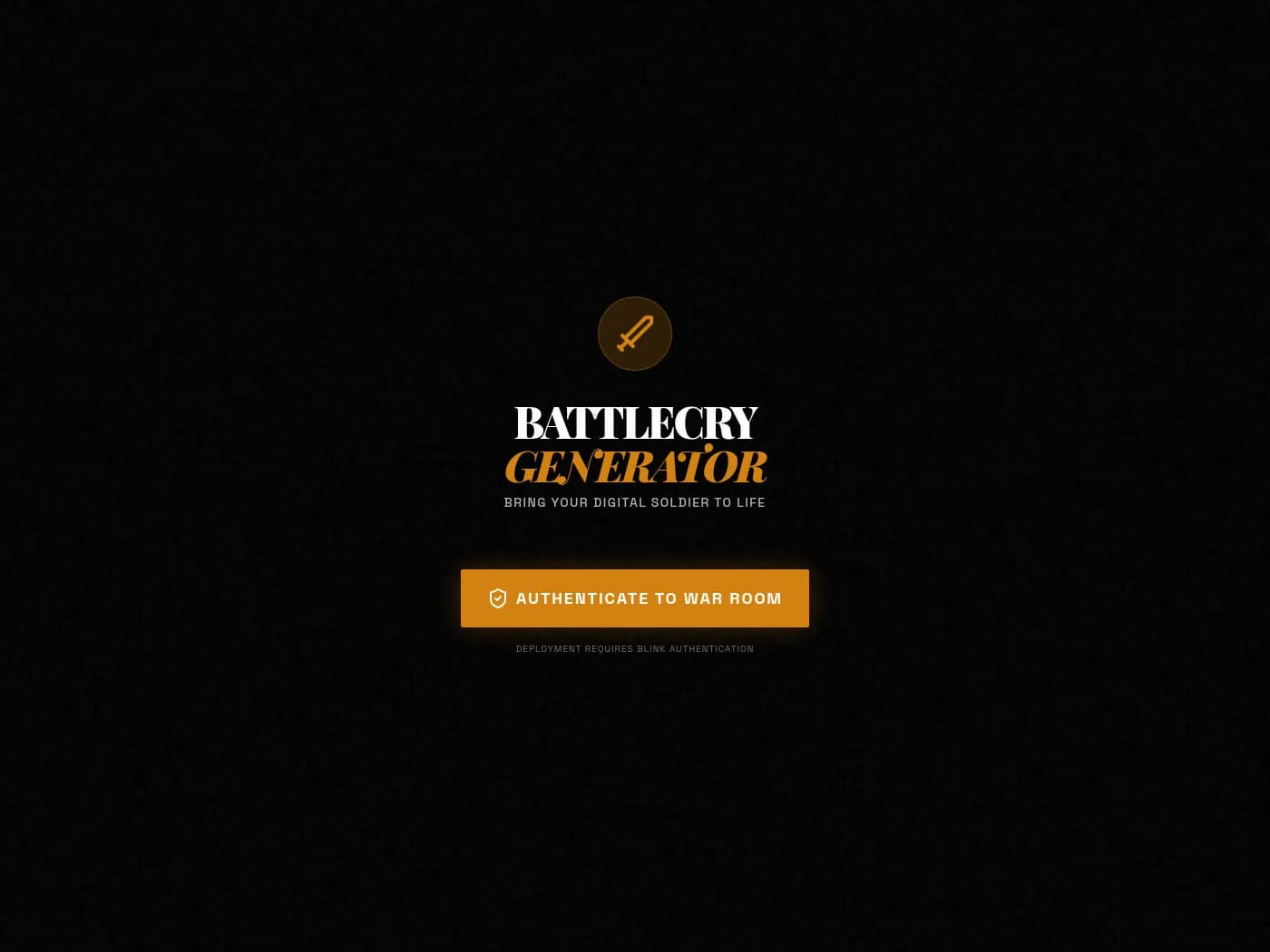 BattleCry Generator