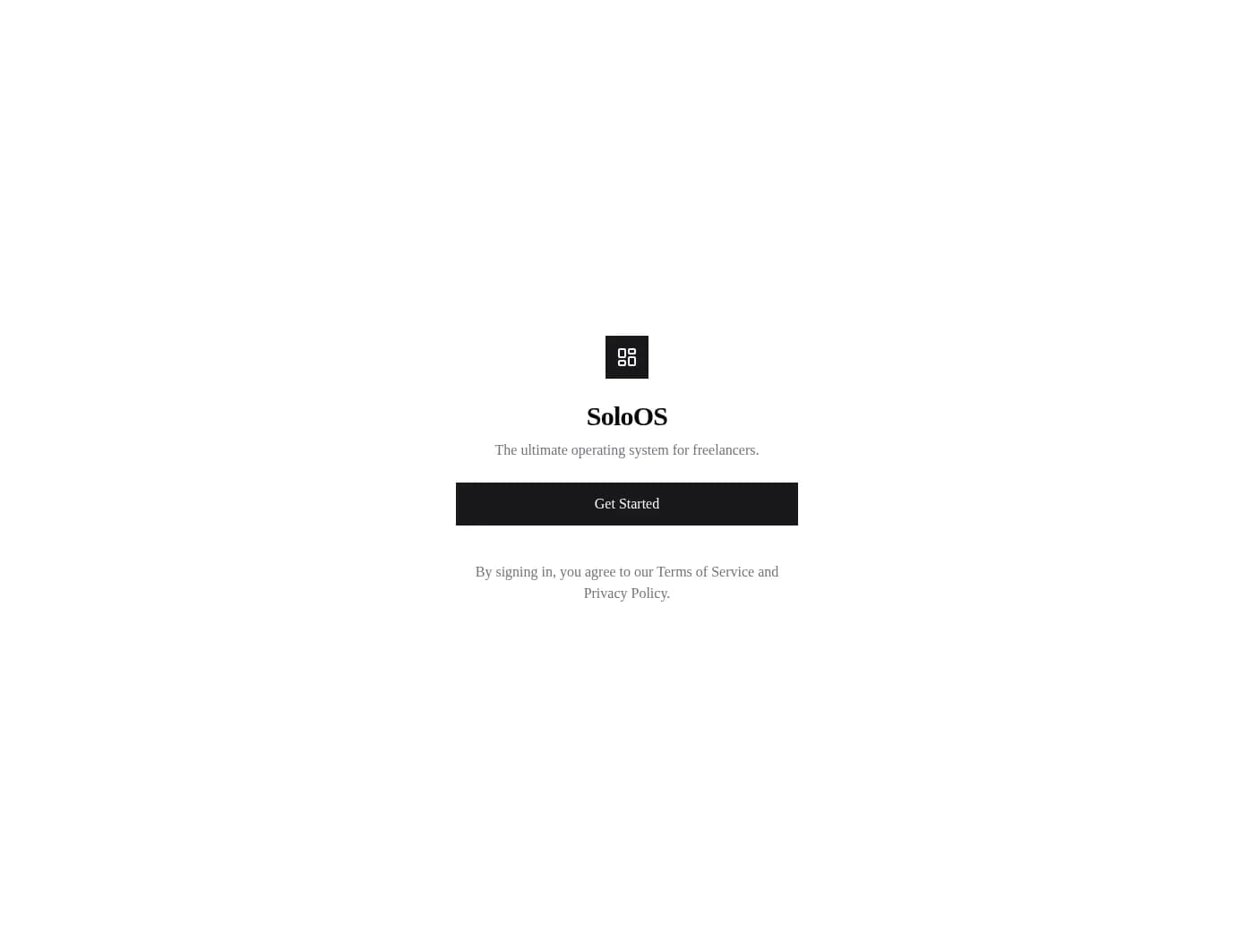 SoloOS SaaS Platform