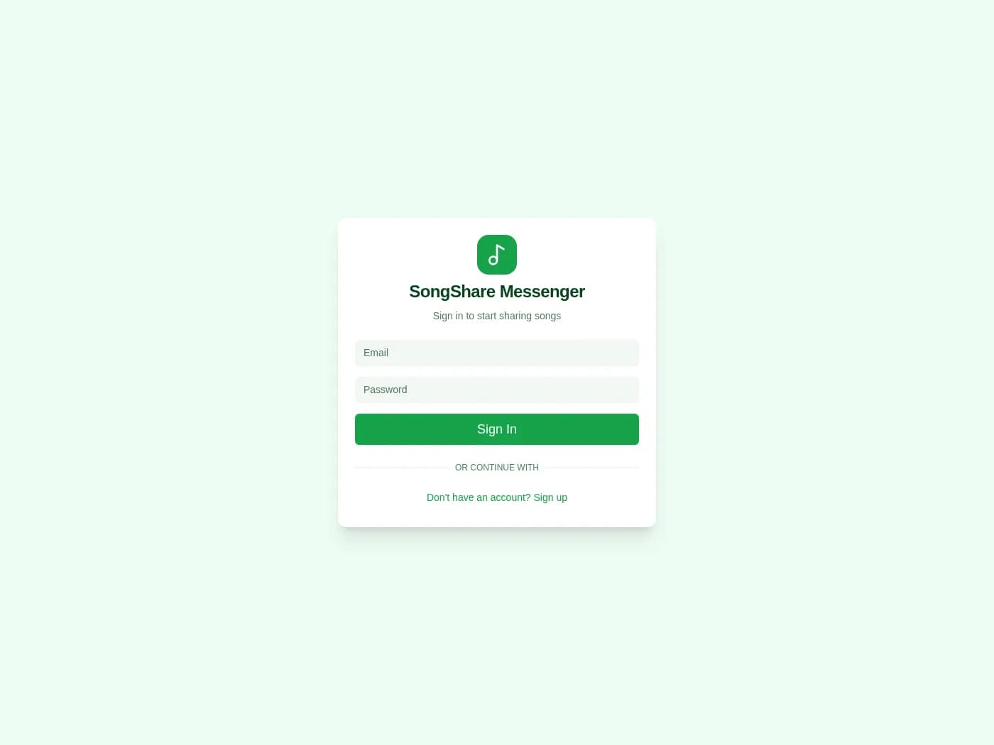 SongShare Messenger