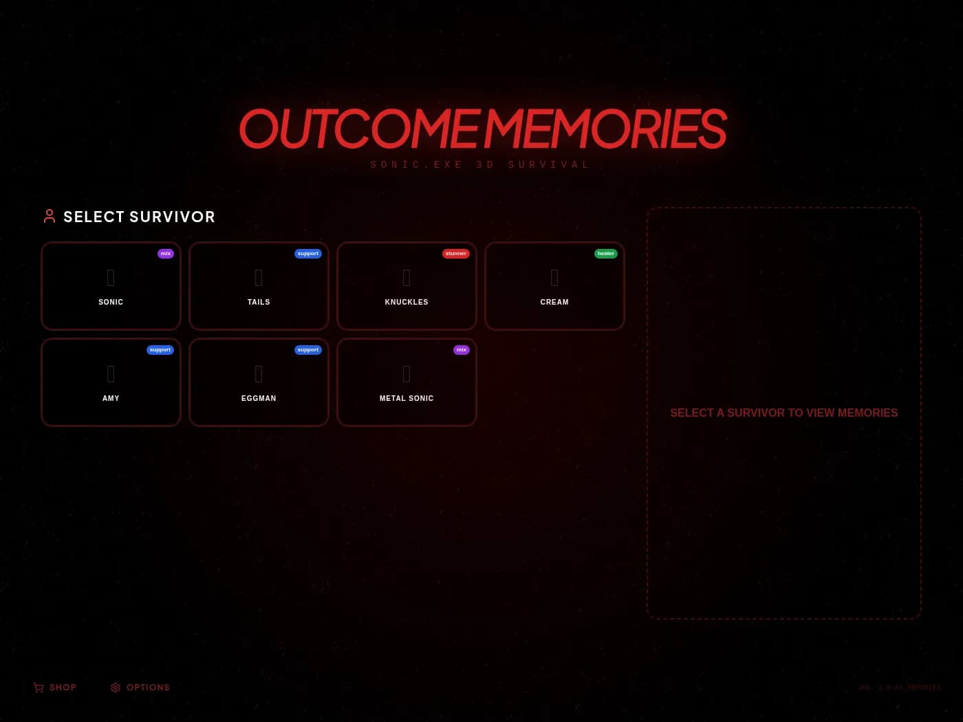 Sonic EXE: Outcome Memories