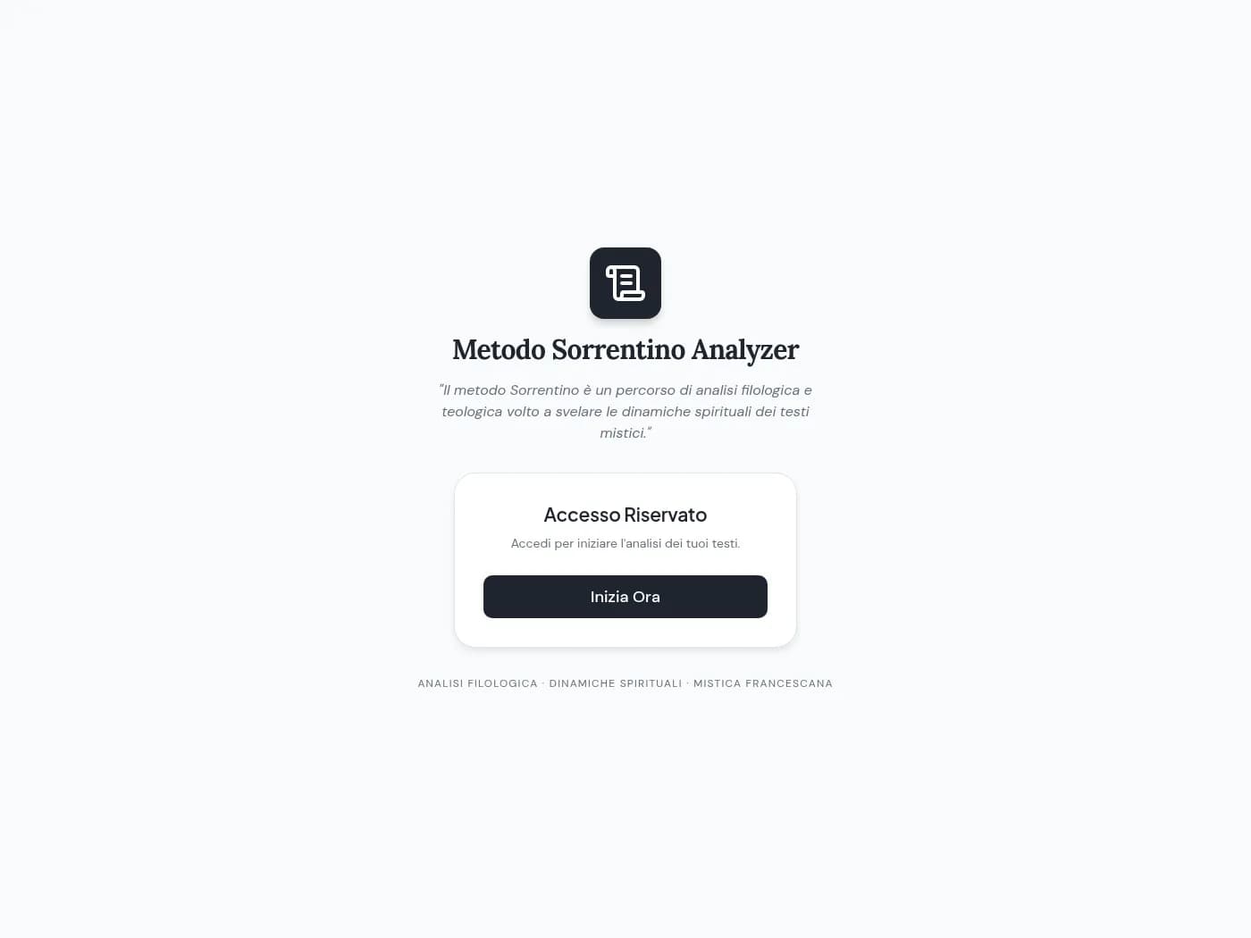 Metodo Sorrentino Analyzer