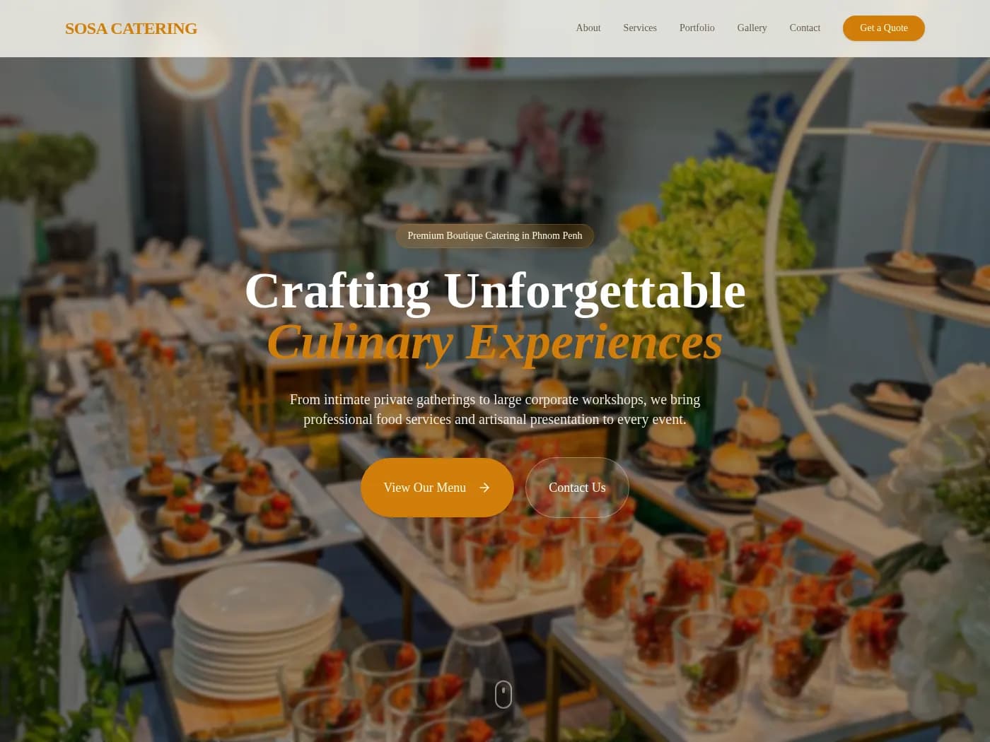 Sosa Catering Website