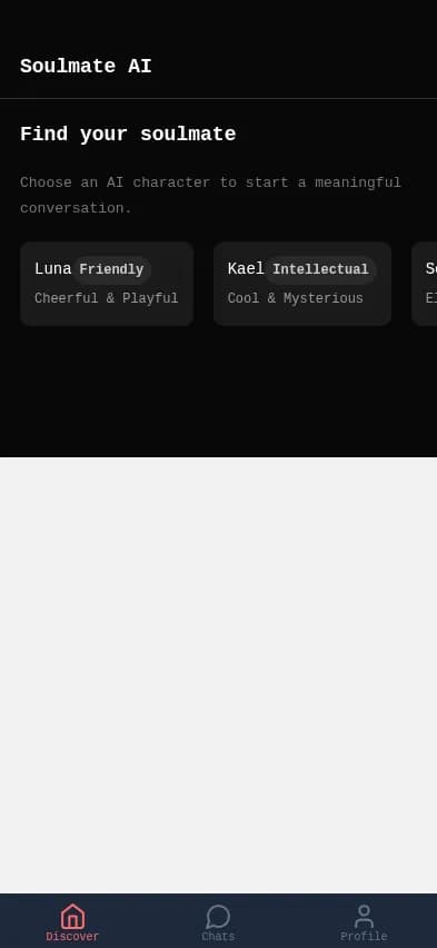 Soulmate AI Chat Clone
