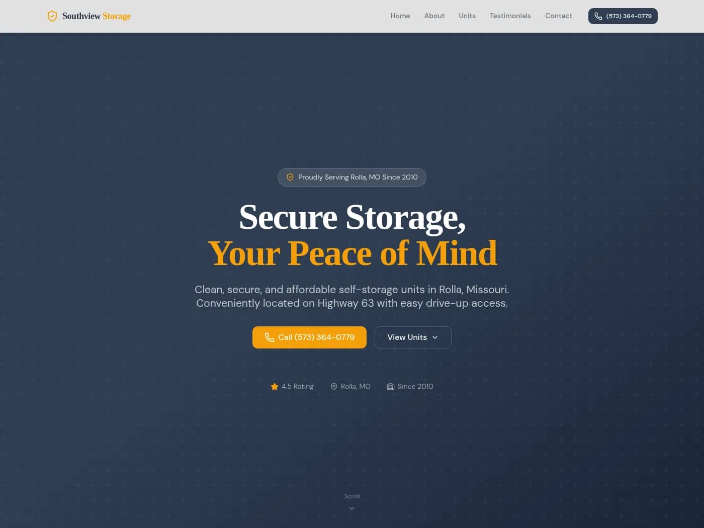 Southview Storage Website