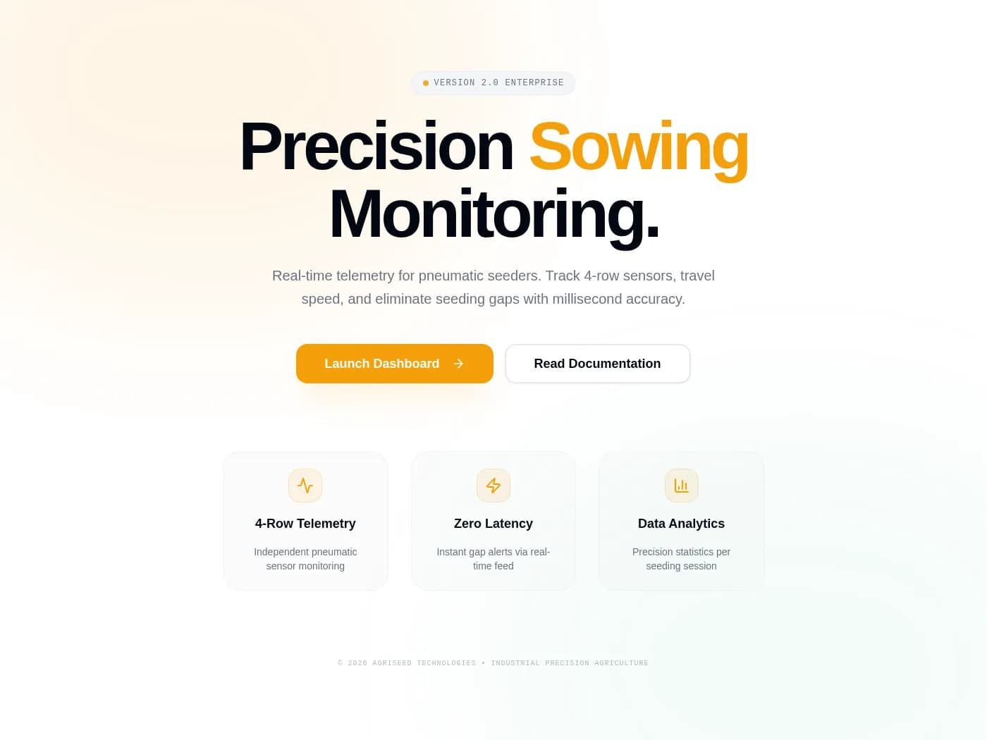 Sowing Sensor Dashboard