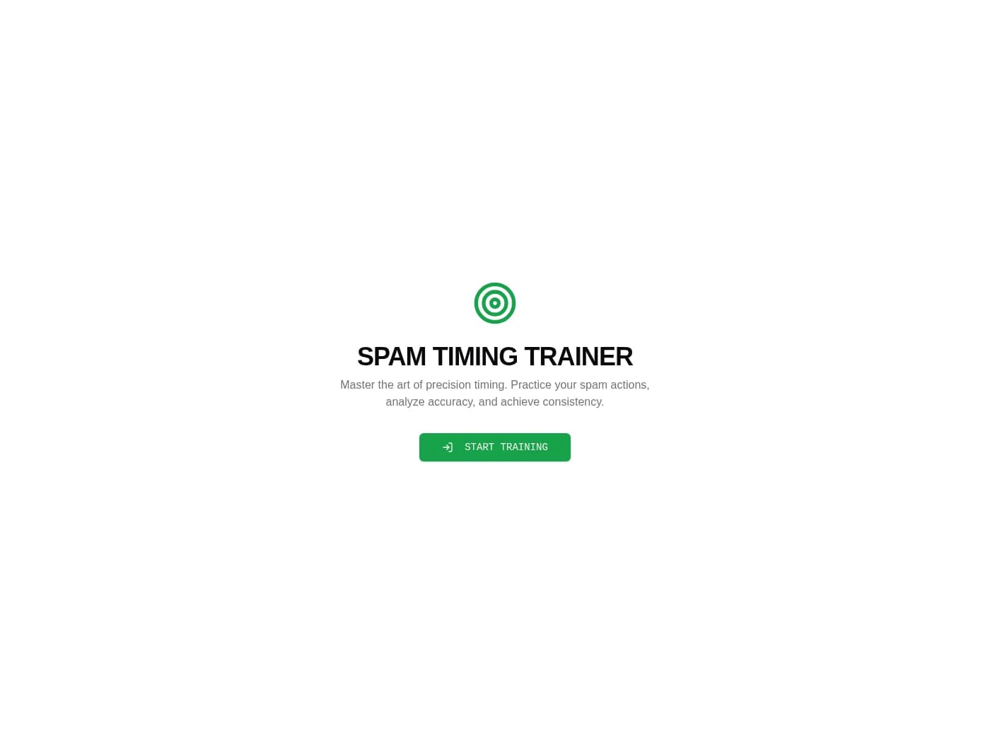 Spam Timing Trainer