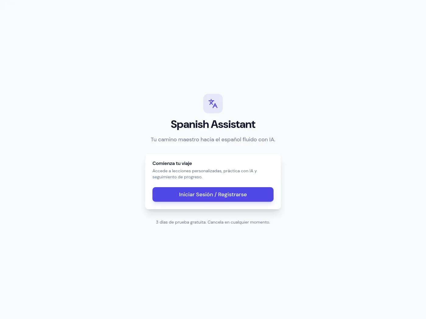 Spanish Assistant App