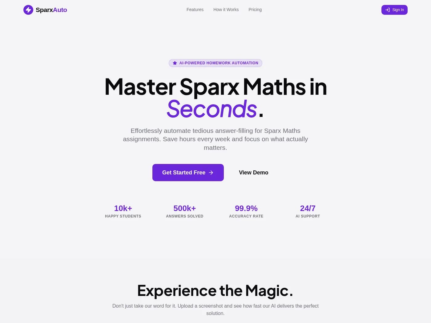 Sparx AutoCompleter