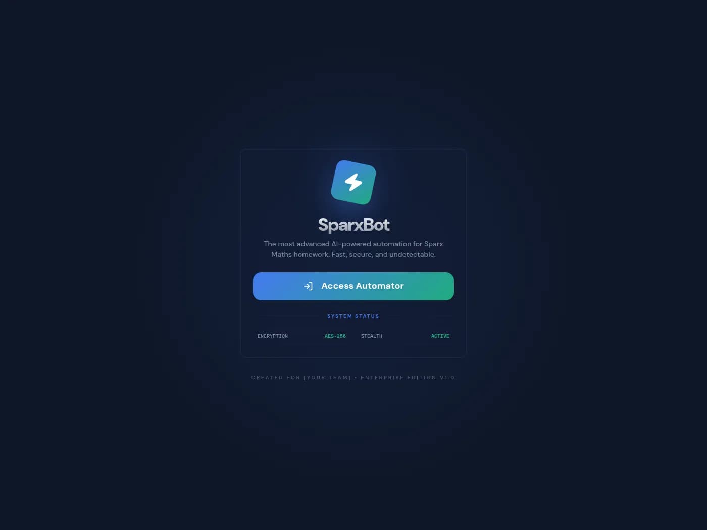 Sparx Homework Automator