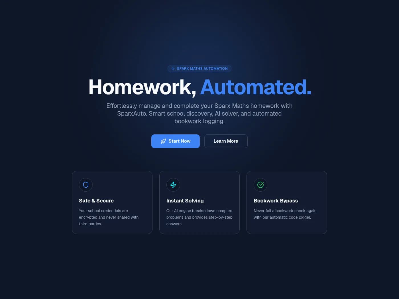 Sparx Auto Homework