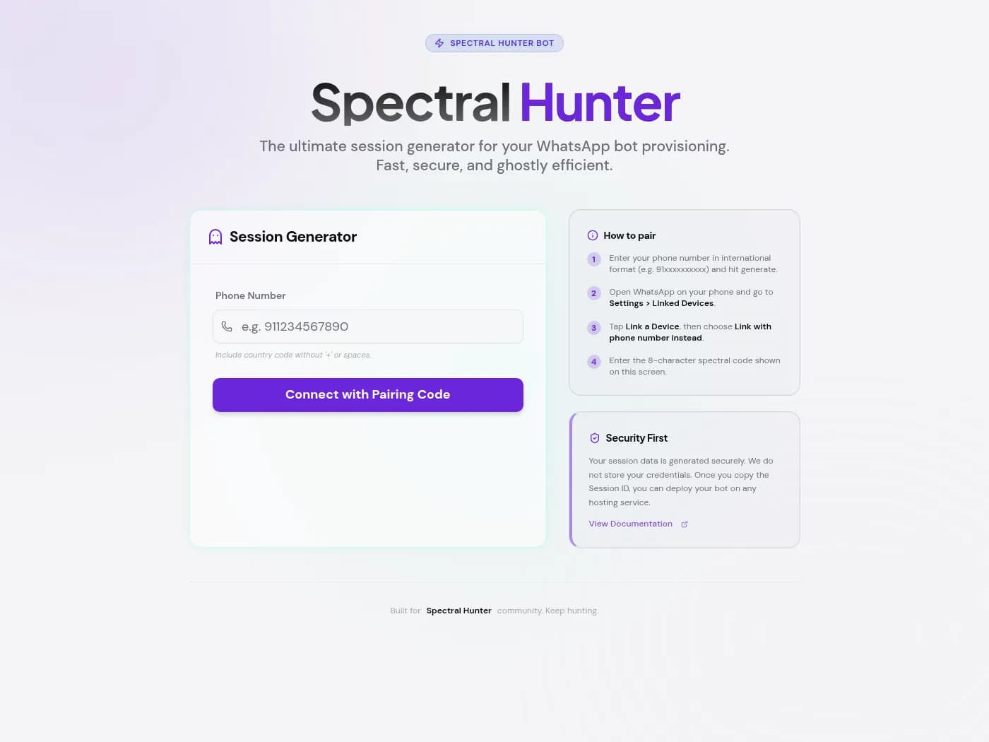 Spectral Hunter Connect