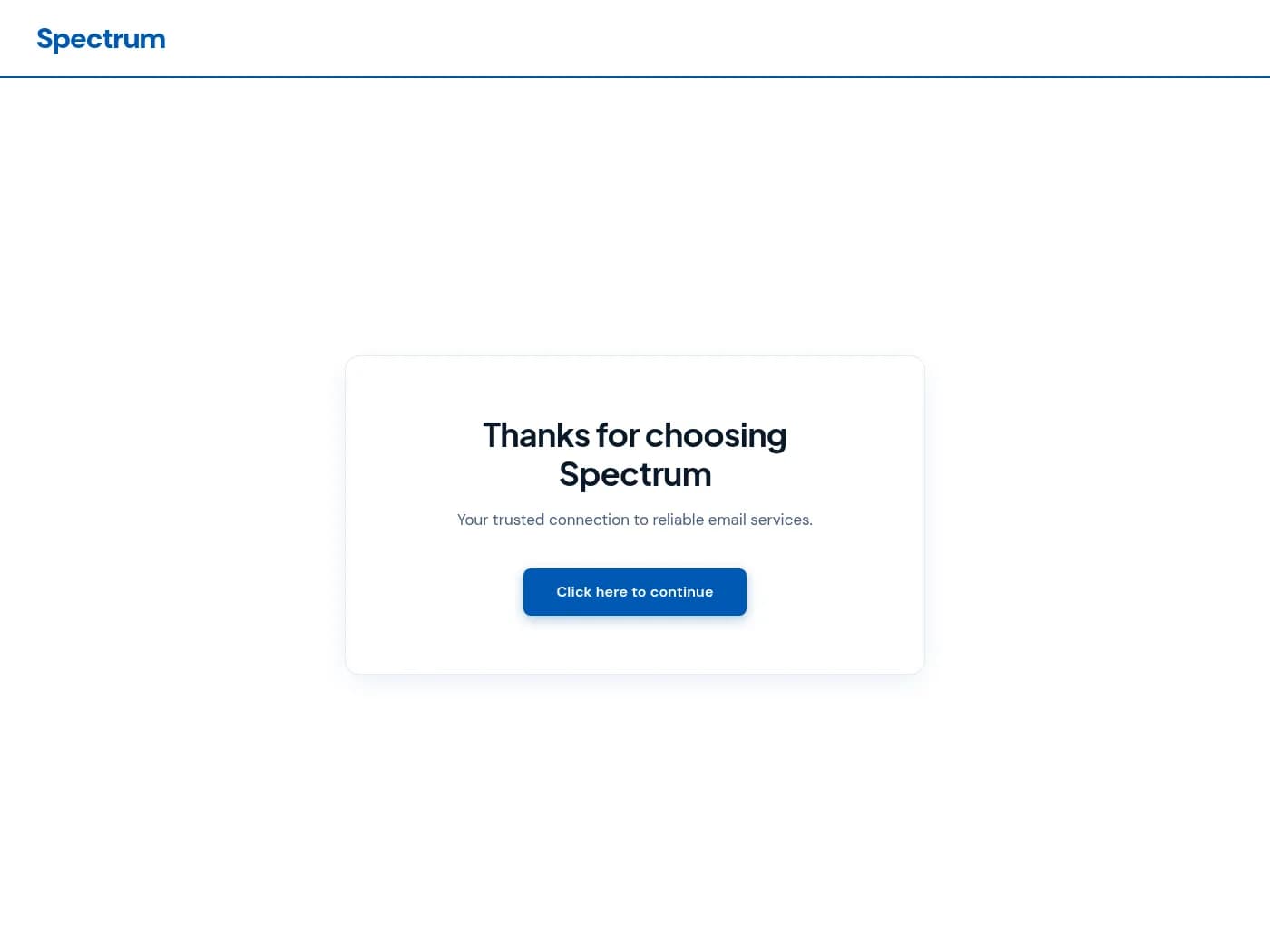 Spectrum Landing Page