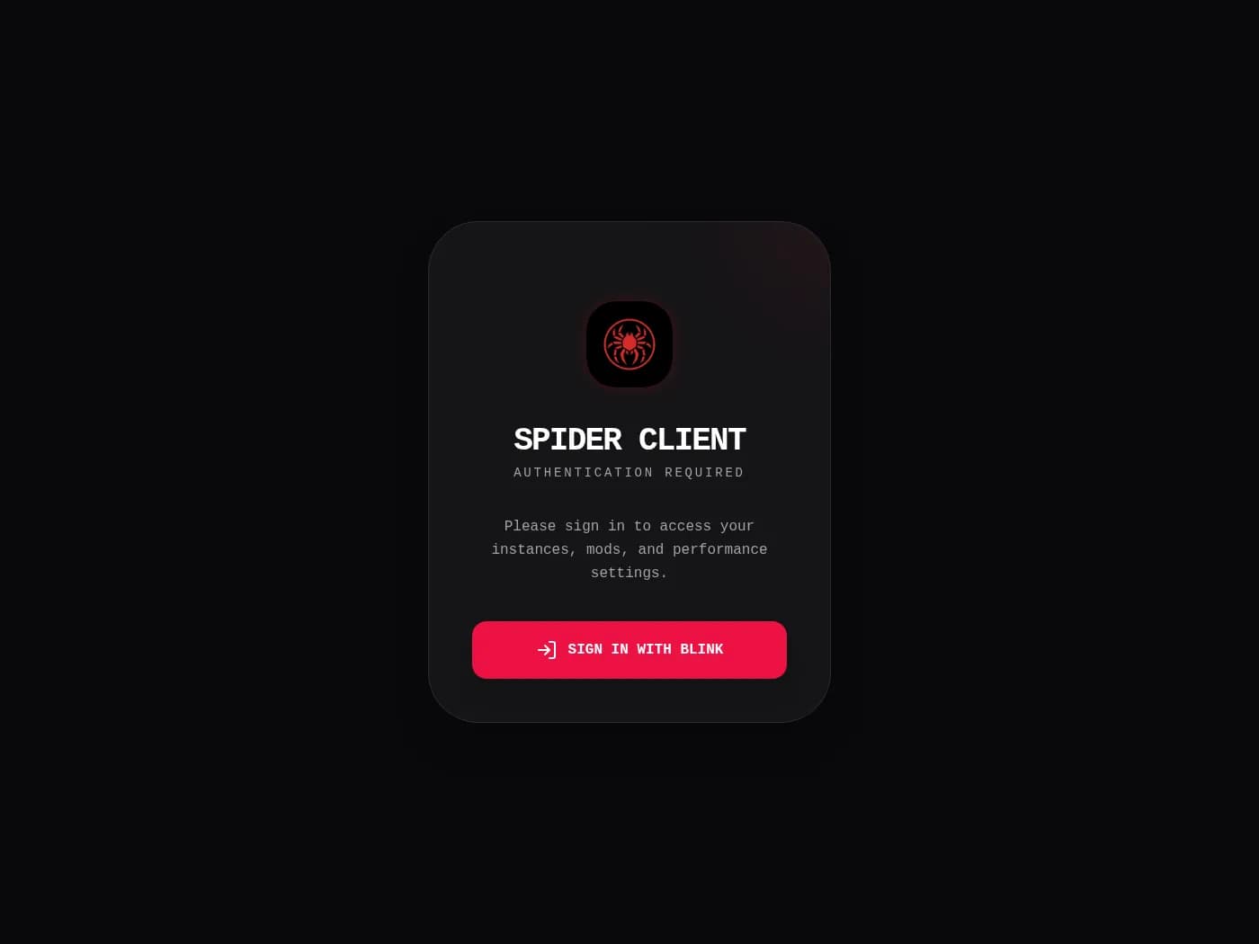 Spider Client Launcher