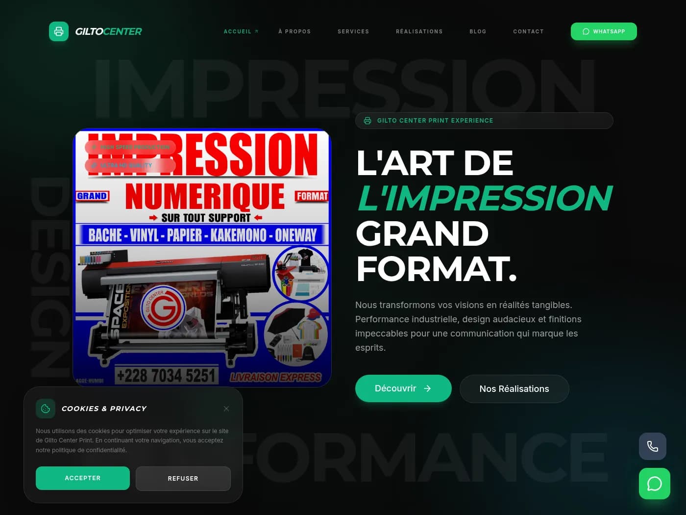 Spin Experience Landing Page