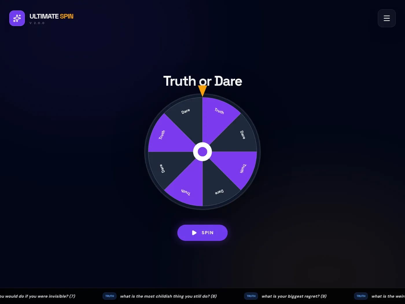 Spin Wheel App