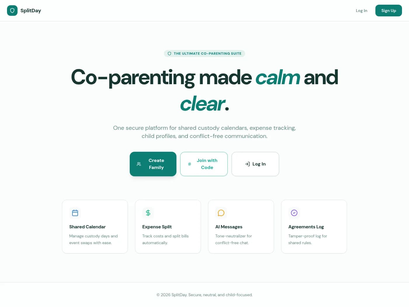 SplitDay Parenting Suite