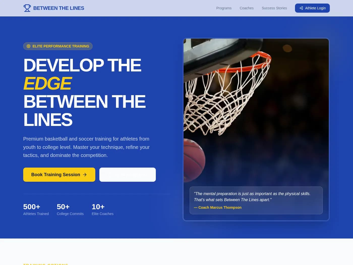 Between The Line Sports Web