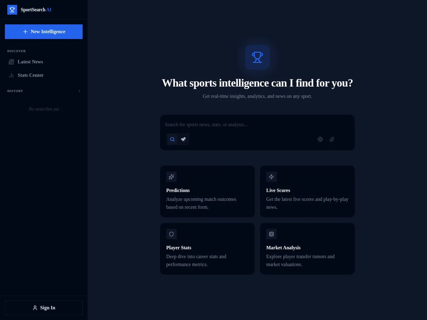 SportSearch AI Web