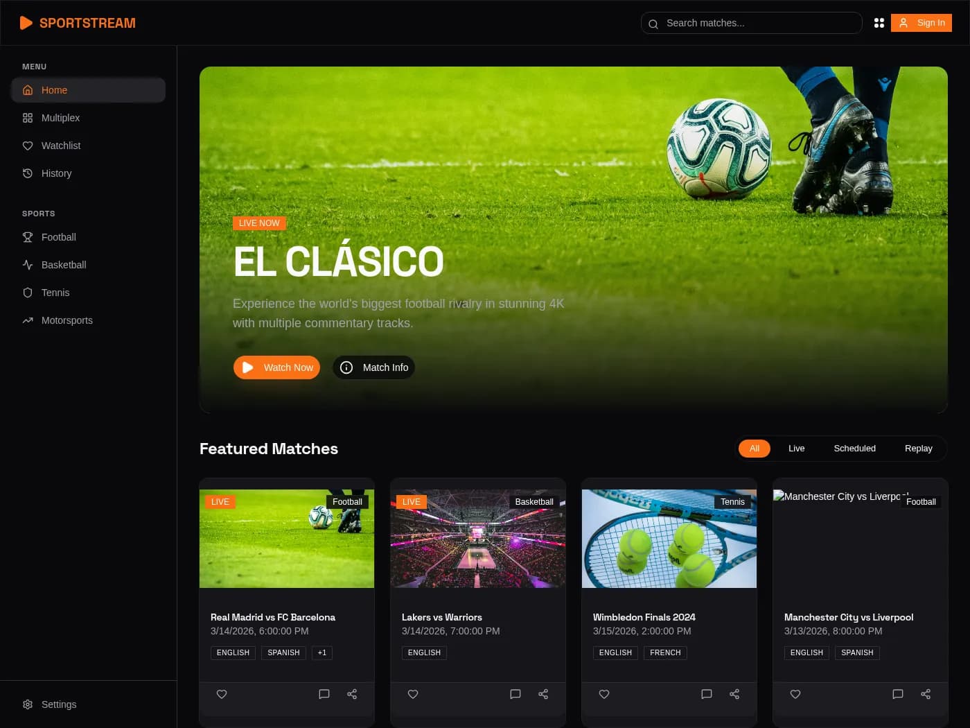SportStream Universe