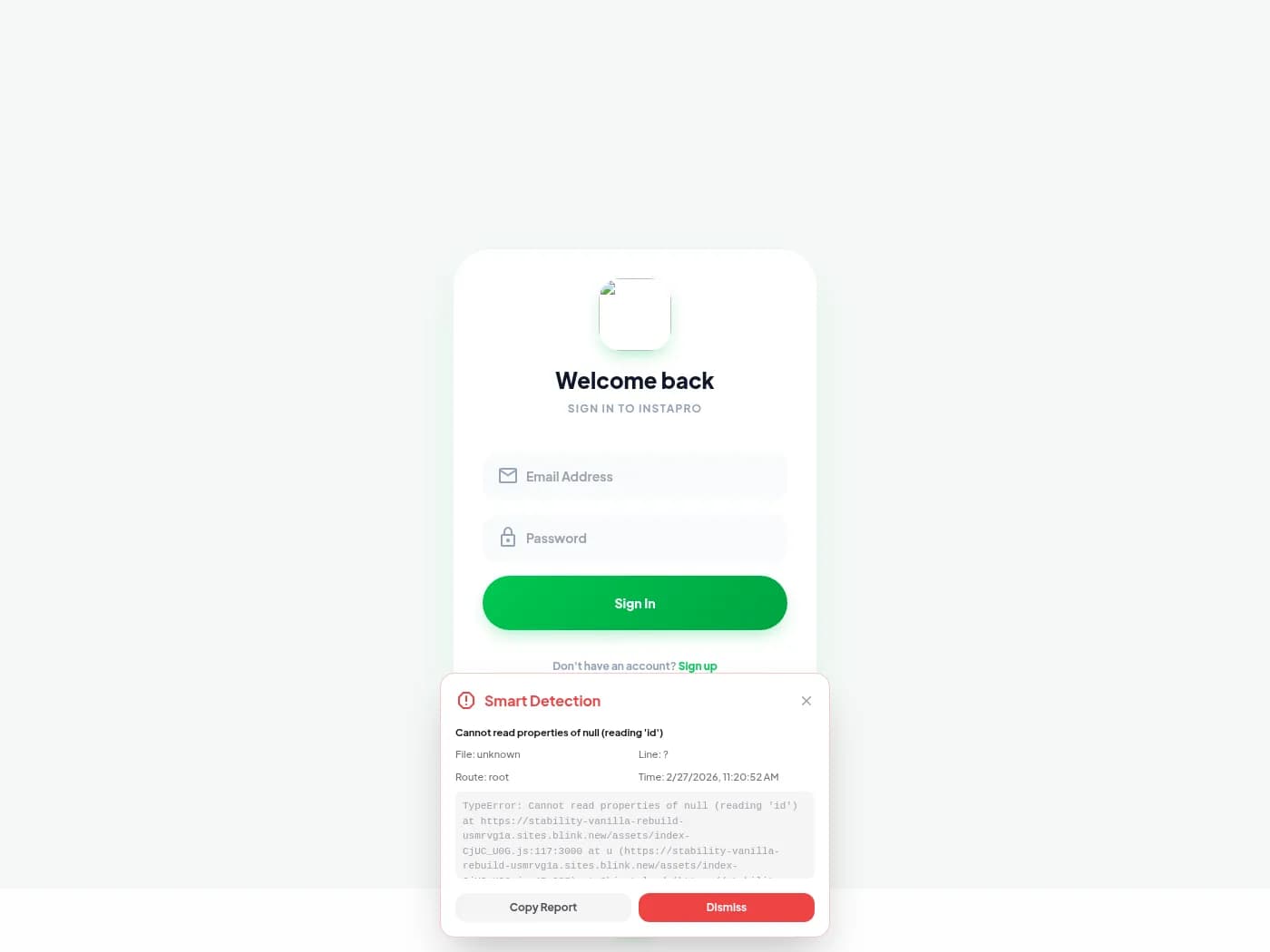 Stability Web App Rebuild
