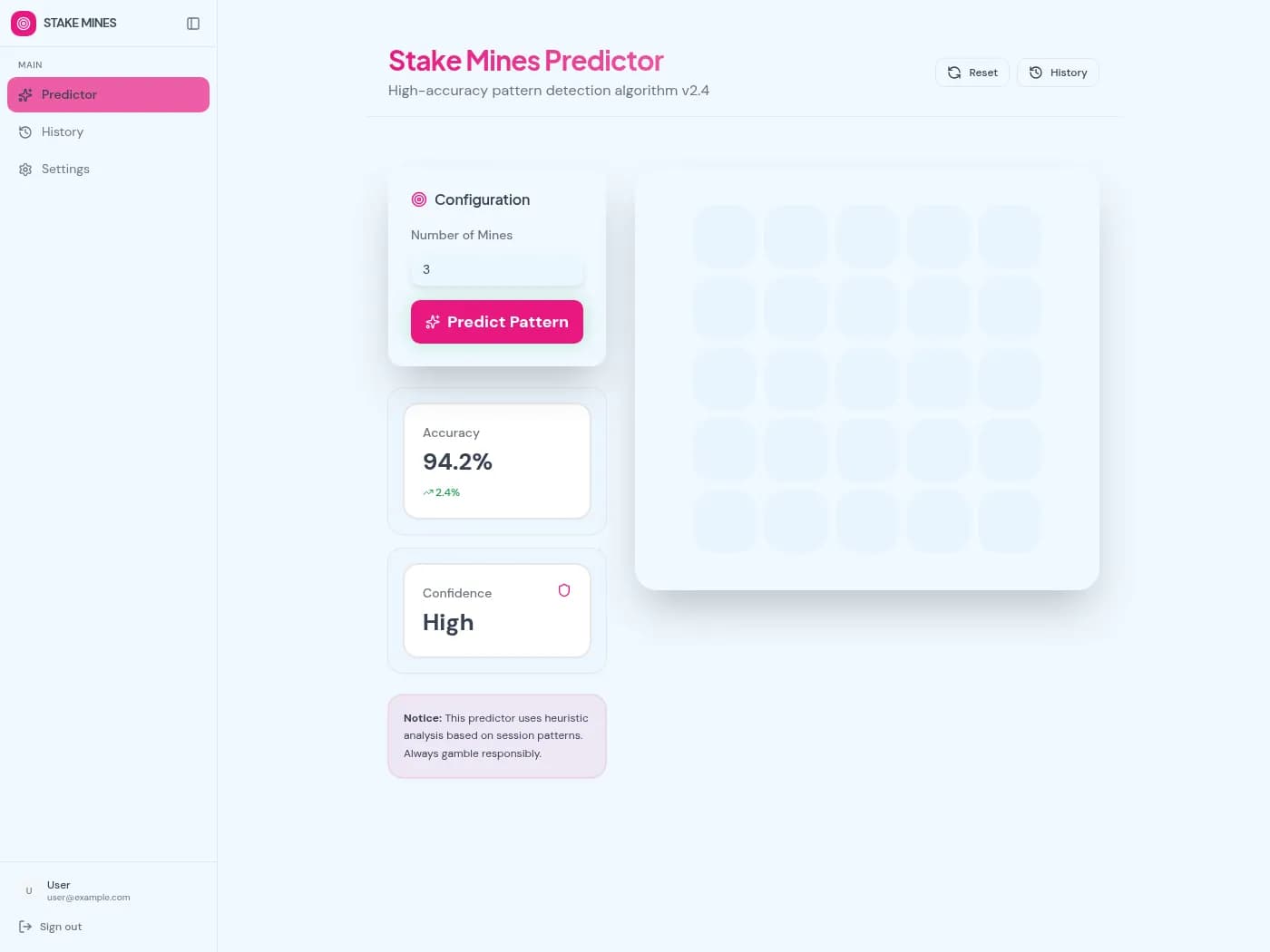 Stake Mines Predictor