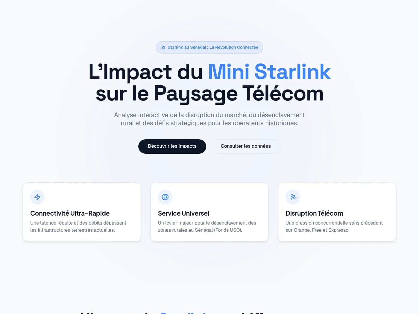 Miniature Starlink Sénégal