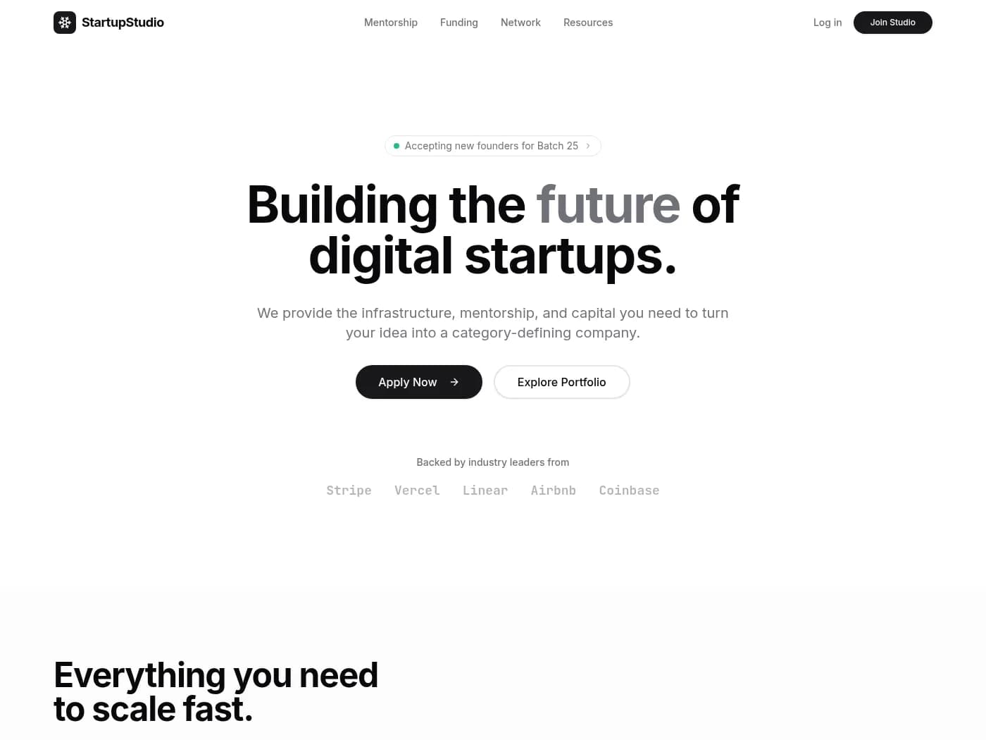 Startup Studio Platform