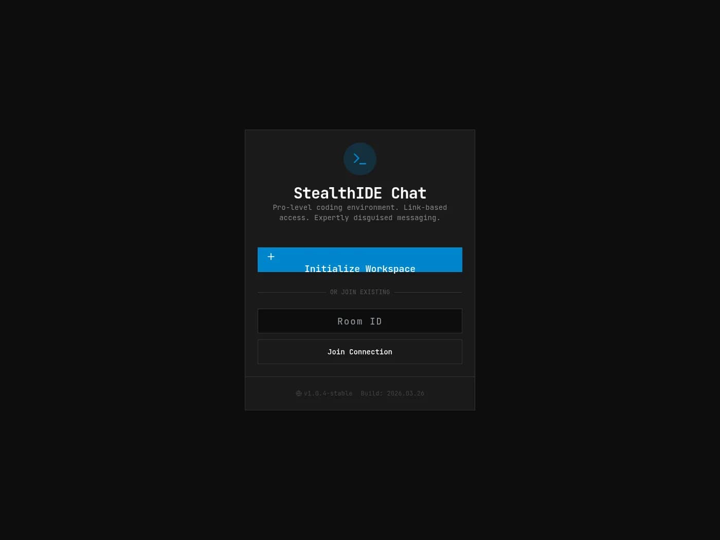 StealthIDE Chat