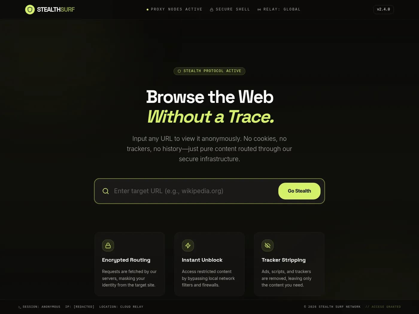 Stealth Surf Web