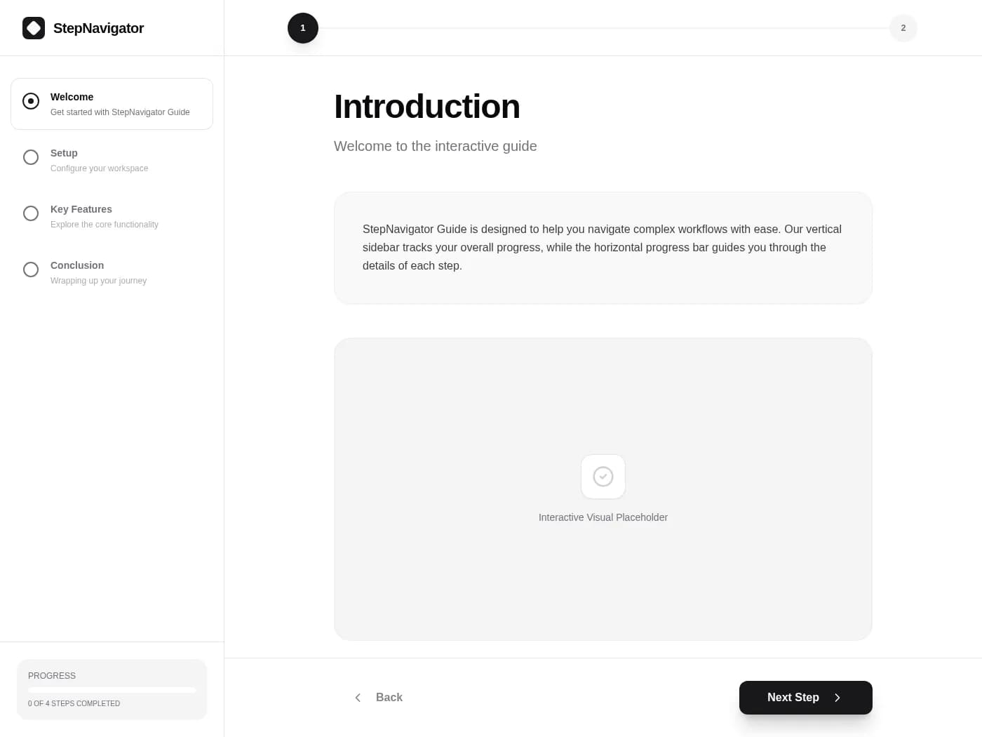 StepNavigator Guide