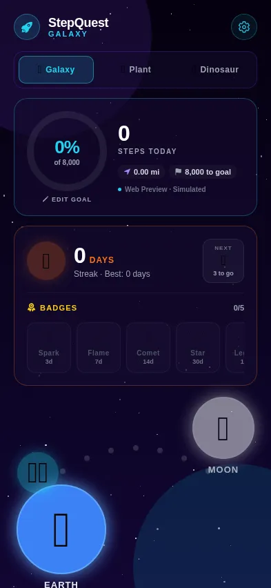 StepQuest Galaxy