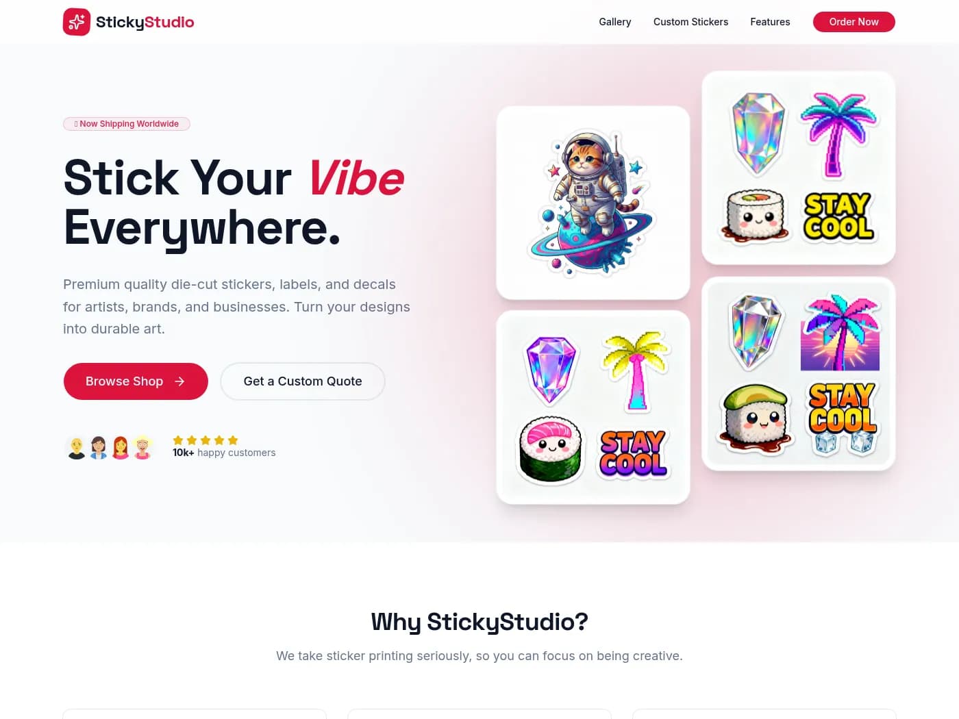 Sticker Biz Website