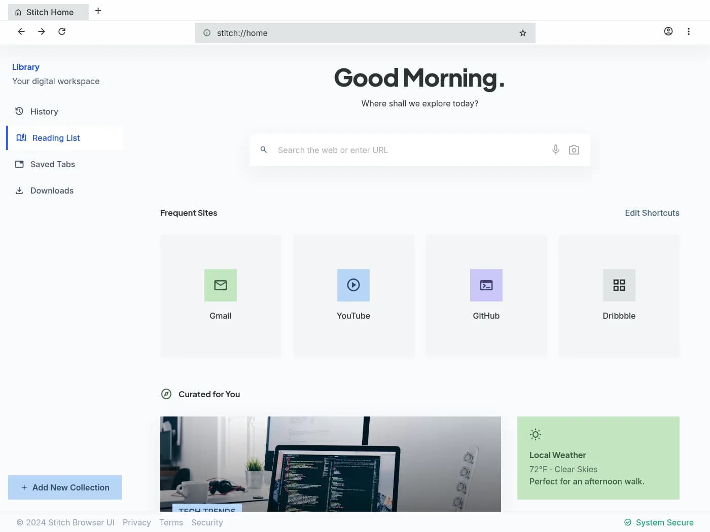 Stitch Electron Browser