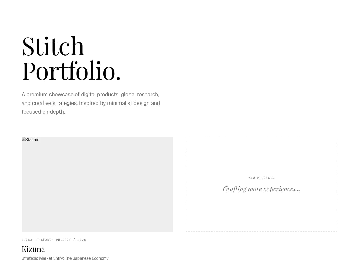 Stitch Portfolio Preview