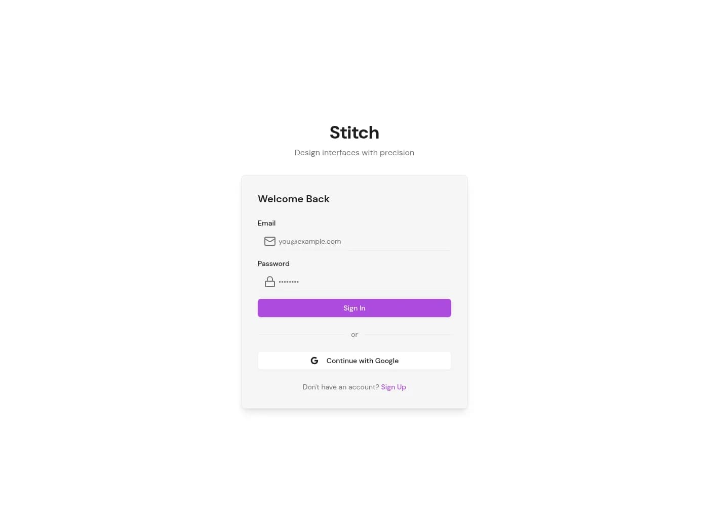 Stitch Project Templates