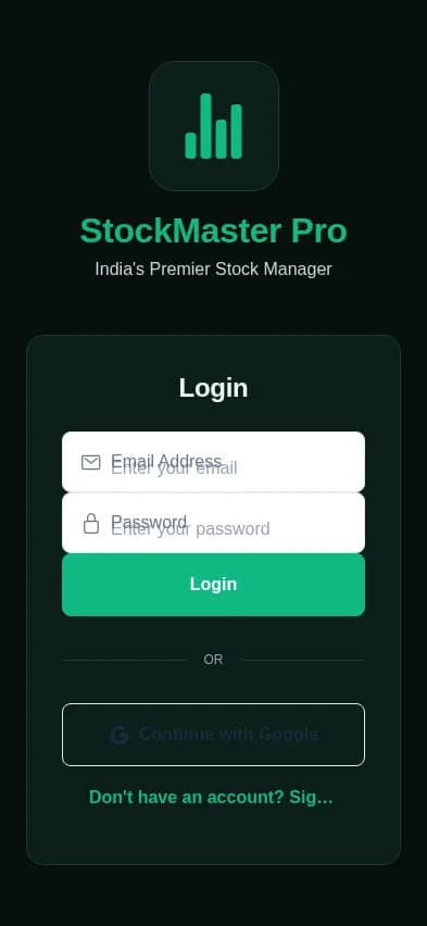 StockMaster Pro – India