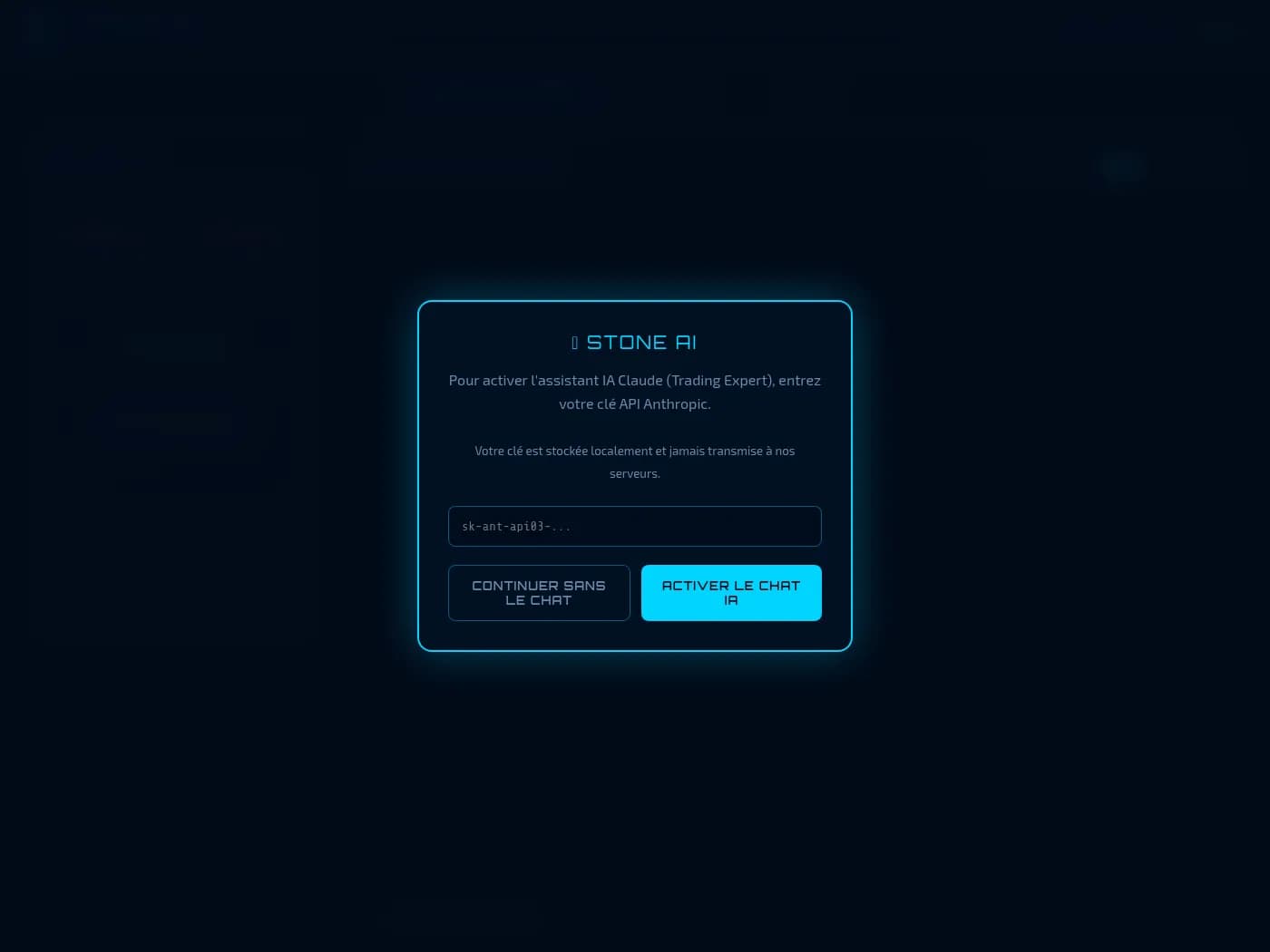 STONE AI Web Dashboard