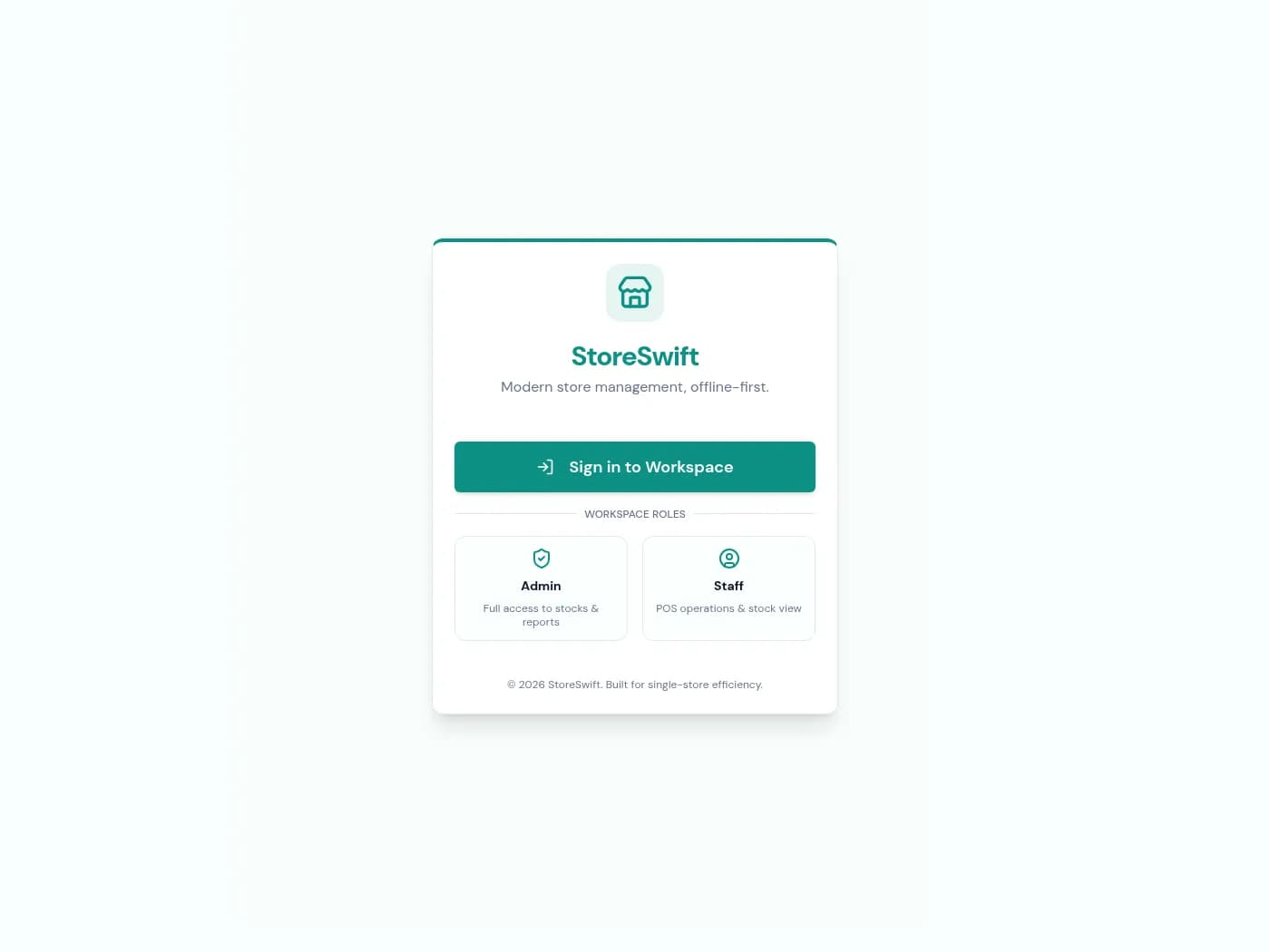 StoreSwift MVP