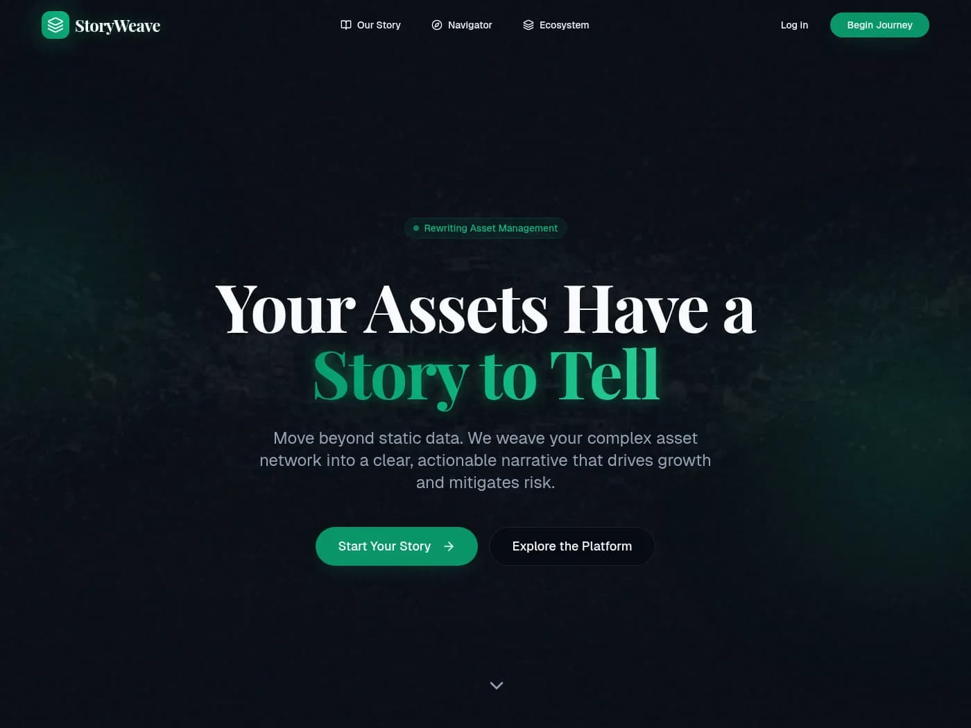 StoryWeave Landing Page