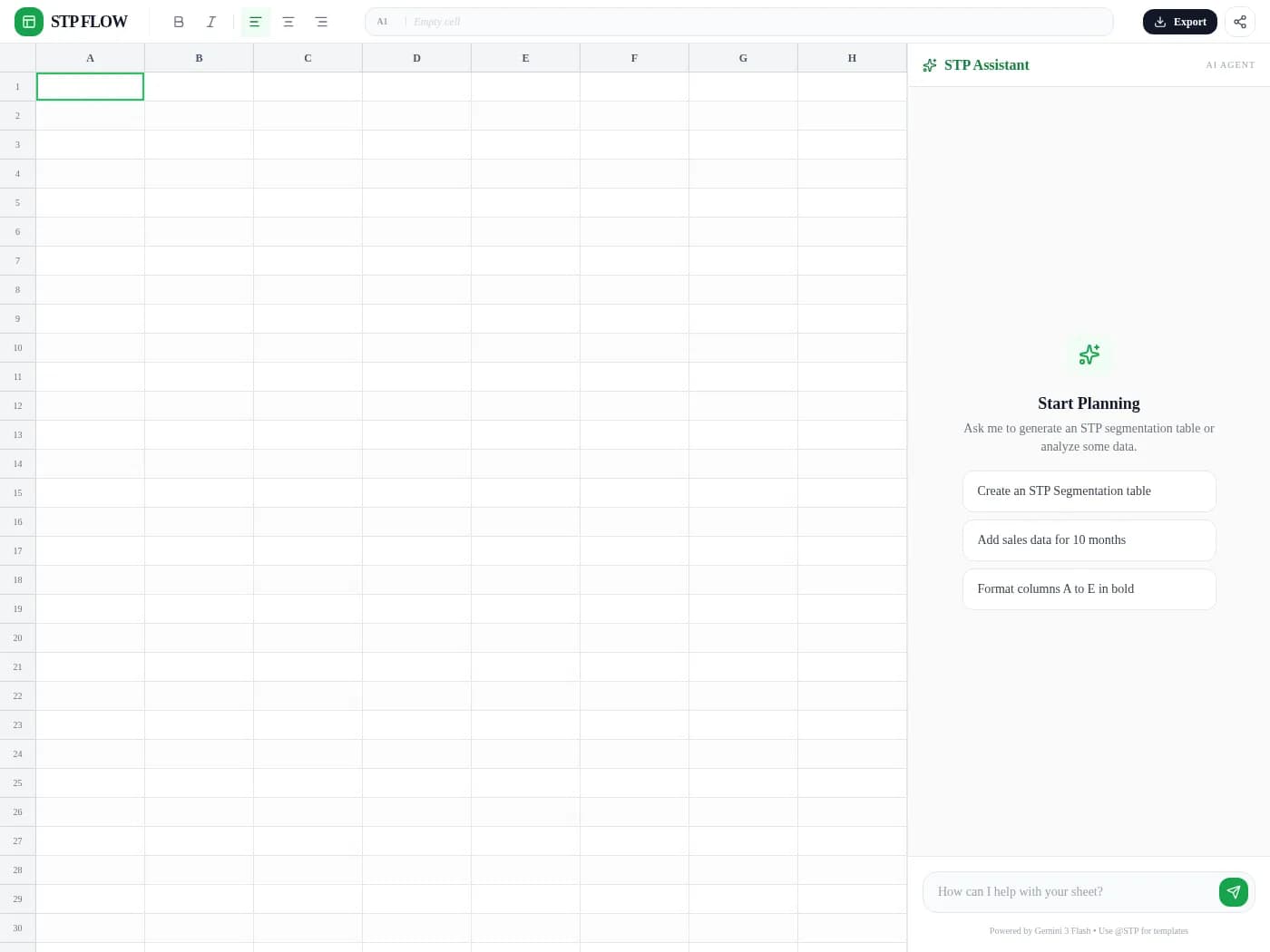 STP Dashboard Template