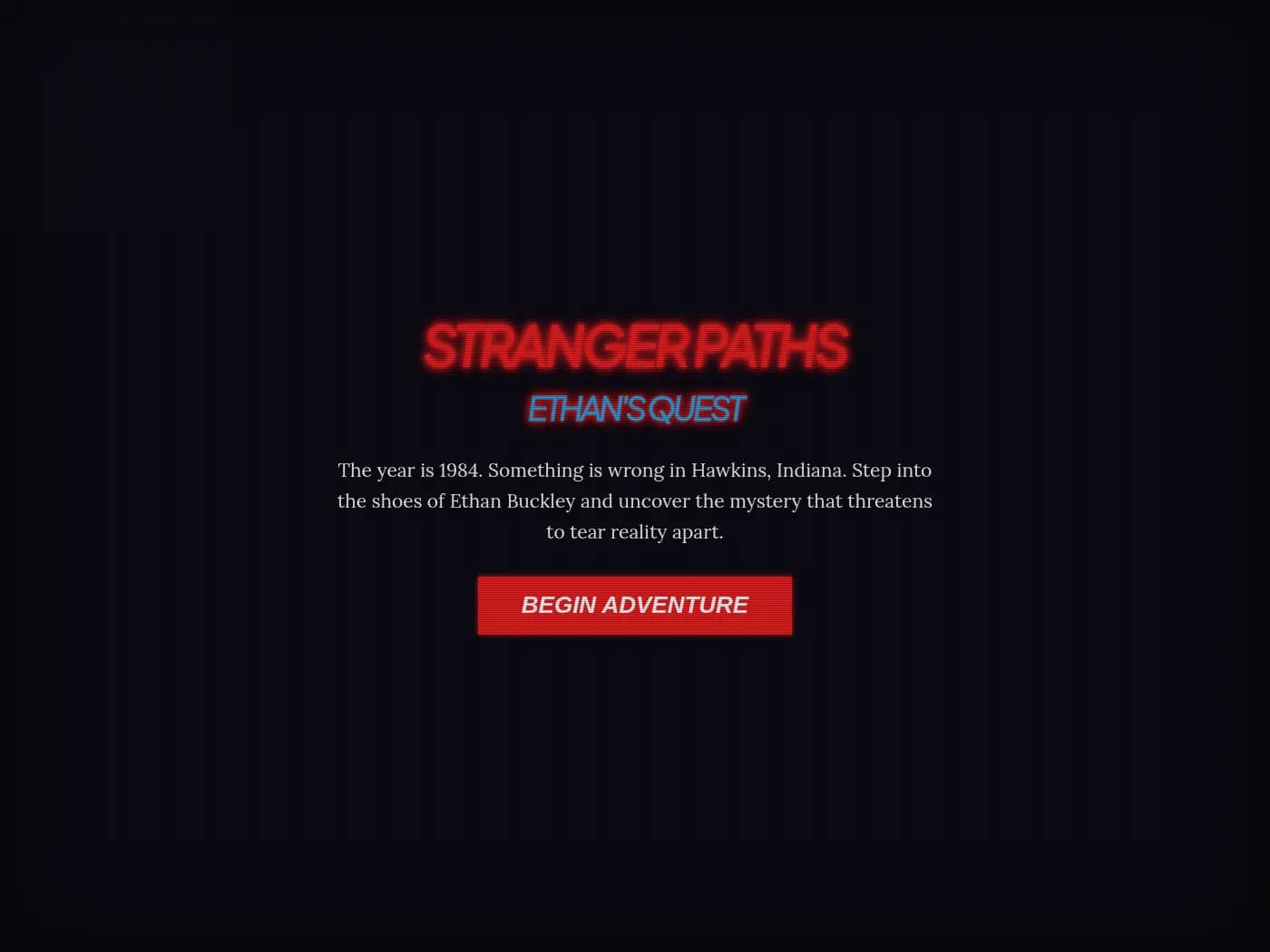 Stranger Paths: Ethan's Quest