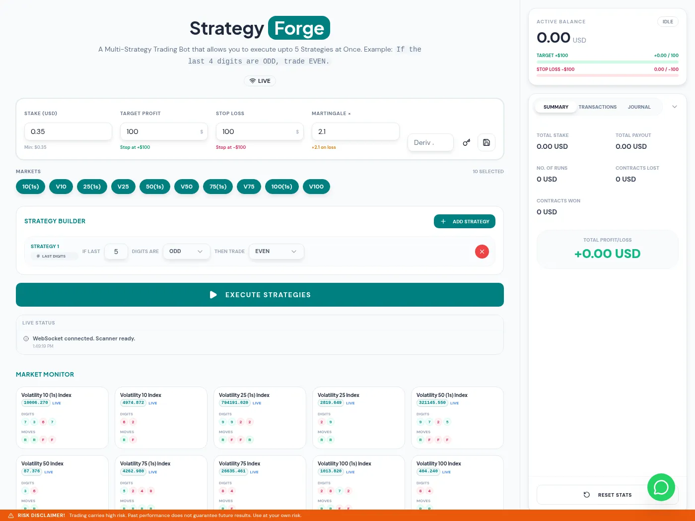 Strategy Forge Dashboard