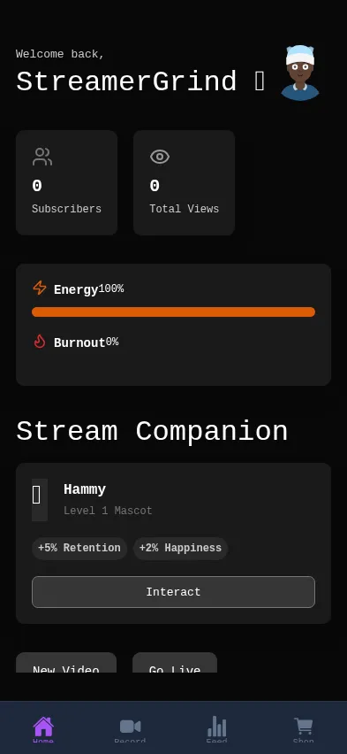 Streamer Grind Game