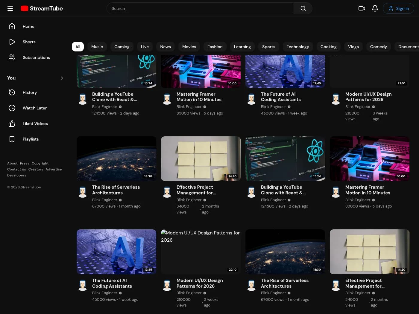 StreamTube Next