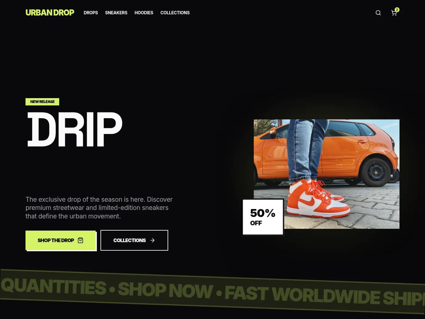 Streetwear Shop Landing