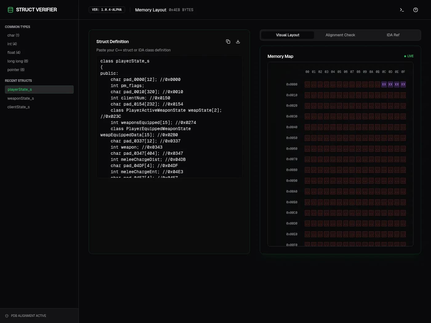 Struct Padding Verifier